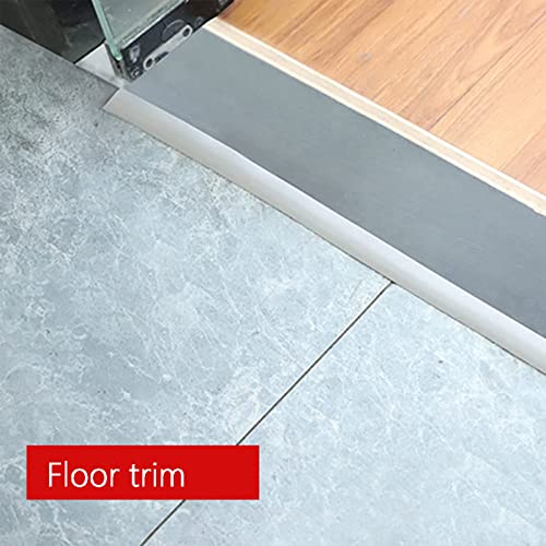 iZiv 6.56 FT PVC Floor Transition Strip, Peel and Stick Molding Trim for Threshold Transitions with a Height Less Than 5 mm, Carpet & Floor Edging Trim, Carpet to Tile Transition Strip