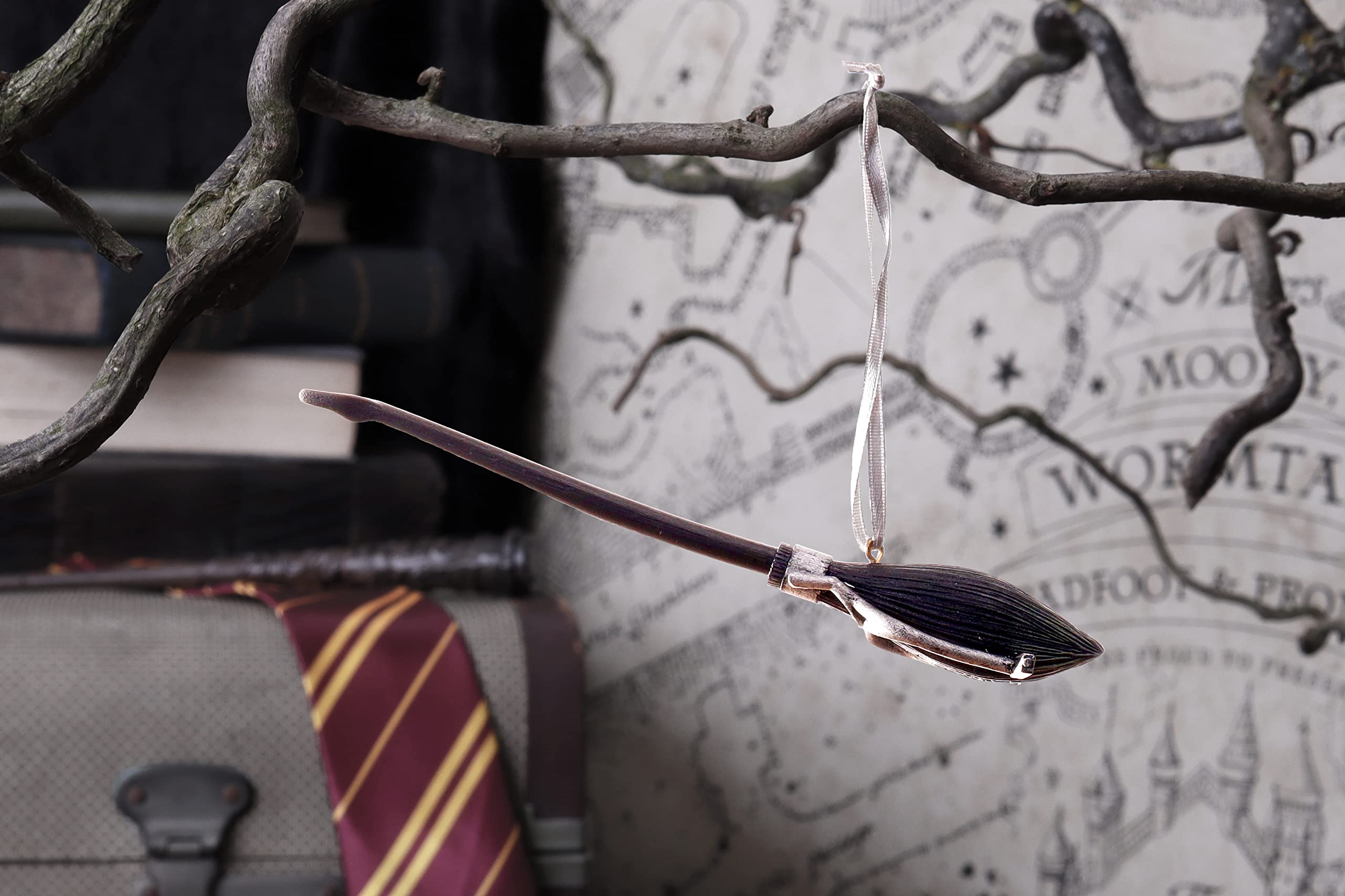 Nemesis Now Harry Potter Nimbus 2001 Hanging Ornament 15.5cm, Black