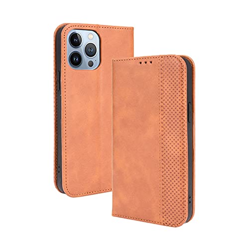 Fansipro Wallet Folio Case for Oppo Reno 2, Premium PU Leather Slim Fit Cover for Reno 2, 2 Card Slots, 1 Transparent Photo Frame Slot, Small Lattice, Brown