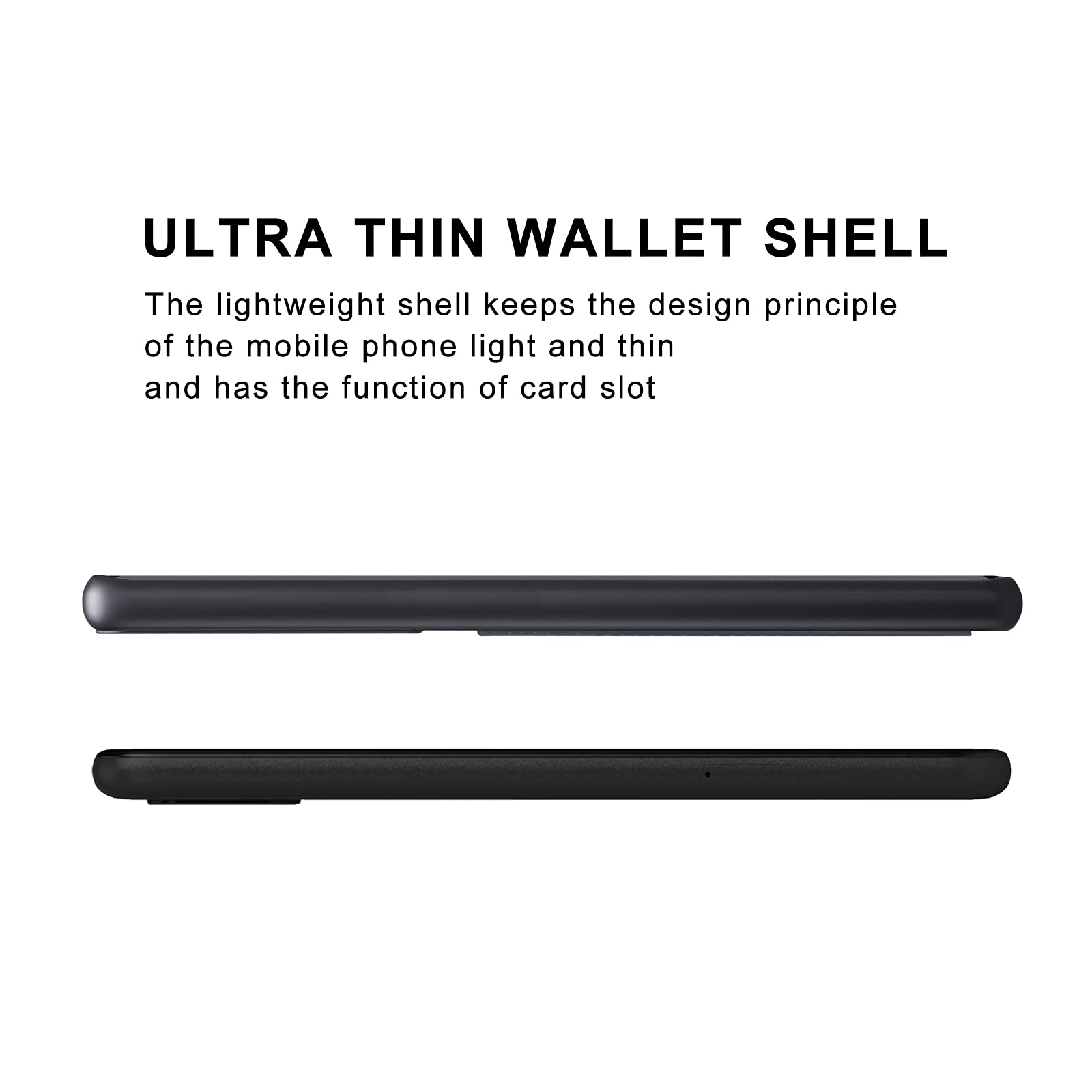 HAII Card Holder Case for OnePlus 10 Pro 5G, Premium PU Leather Wallet Case with Card Slots Shockproof Protective Case for OnePlus 10 Pro 5G 2022 (Gray)
