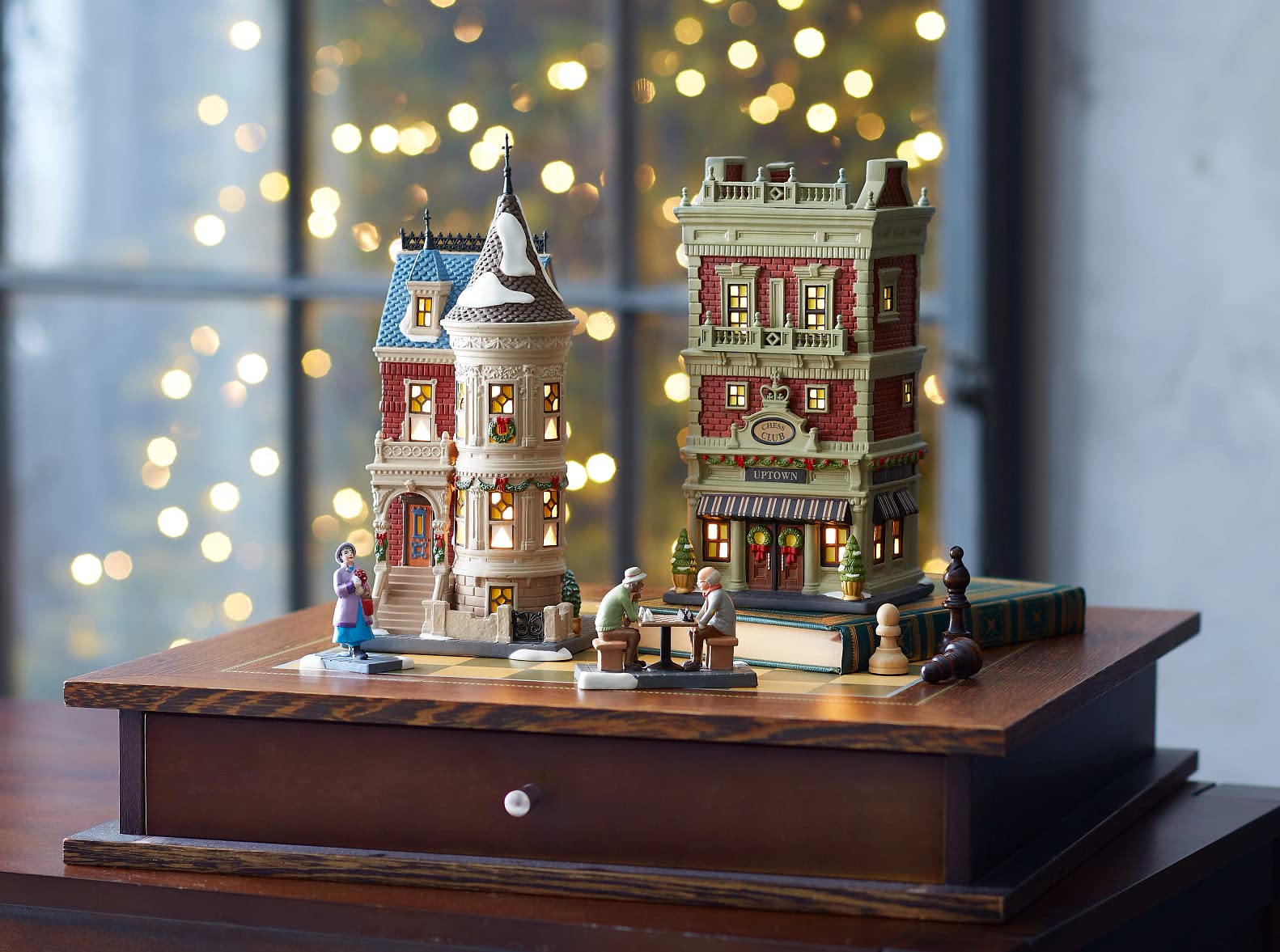 Department 56 Christmas in The City Village Accessories Perhaps The Queen's Gambit Figurine, 2.17 Inch, Multicolor