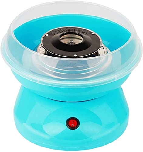 Cotton Candy Machine Mini DIY Sweet Device for Kitchen Gadget Portable Cotton Sugar Floss Machine Practical Self-Made Candy Dessert Maker 2.26 (Color : Blue, Size : Medium)
