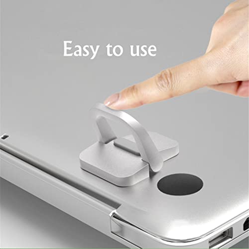 Portable Keyboard Riser, Mini Invisible Laptop Stand for Desk Computer Keyboard MacBook Notebook Stand Riser Aluminum (2PCS) (Silver)
