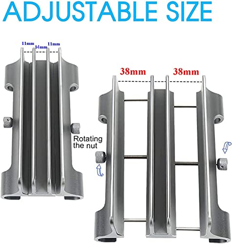Vertical Laptop Stand [Upgrade Version], 3 Slots Space-Saving Aluminum Desktop Stand Holder with Adjustable Dock Size, Fits All MacBook/Air/Microsoft Surface,Dell,Gaming Laptops (up to 17.3"), Silver
