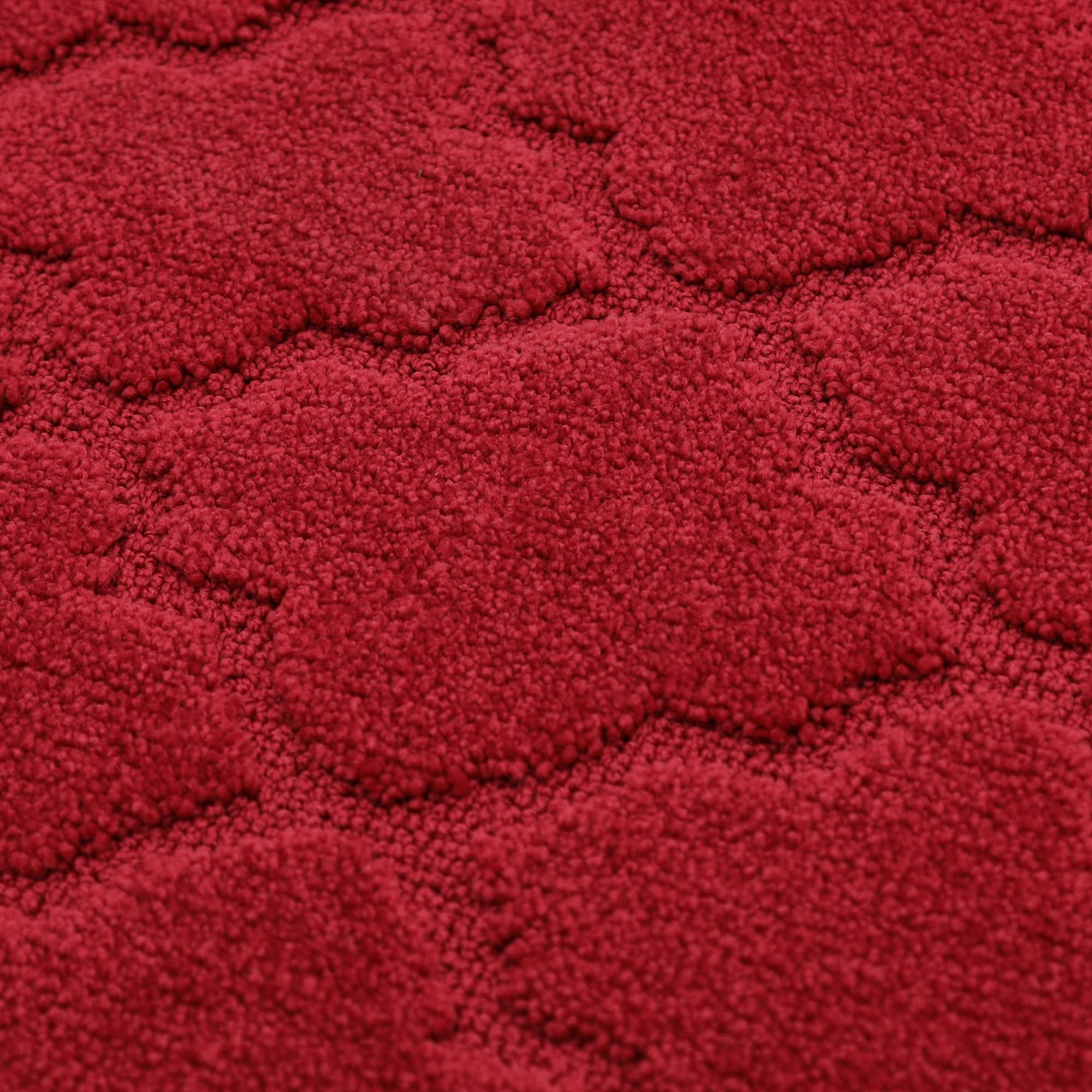 COSY HOMEER Soft Kitchen Floor Mats for in Front of Sink Super Absorbent Rugs and 20"x59" Non-Skid Mat Standing Washable,Polyester,Red