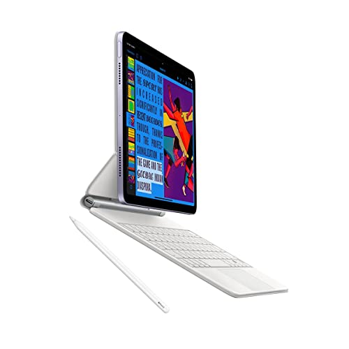 Apple iPad Air (5th Generation): with M1 chip, 10.9-inch Liquid Retina Display, 256GB, Wi-Fi 6 + 5G Cellular, 12MP front/12MP Back Camera, Touch ID, All-Day Battery Life – Purple