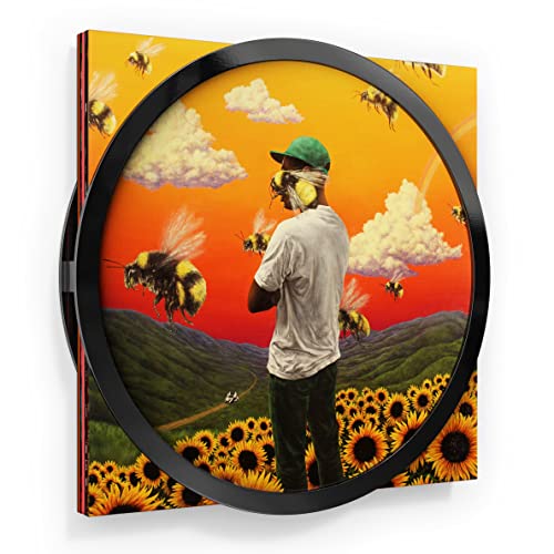 Vinyl Addix Record Display Frame - Wall Mounted Vinyl Record Holder and Album Frame, Vinyl Record Frame to Showcase up to 5 LPs
