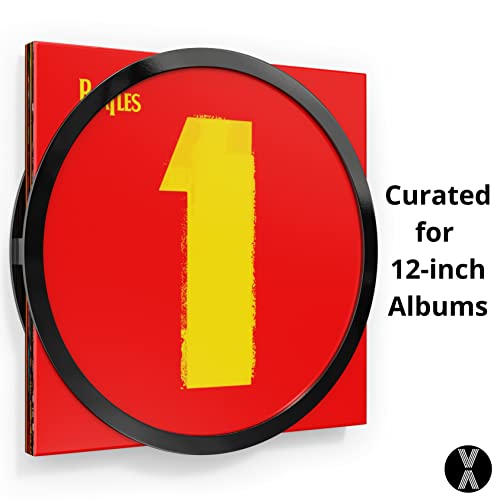 Vinyl Addix Record Display Frame - Wall Mounted Vinyl Record Holder and Album Frame, Vinyl Record Frame to Showcase up to 5 LPs