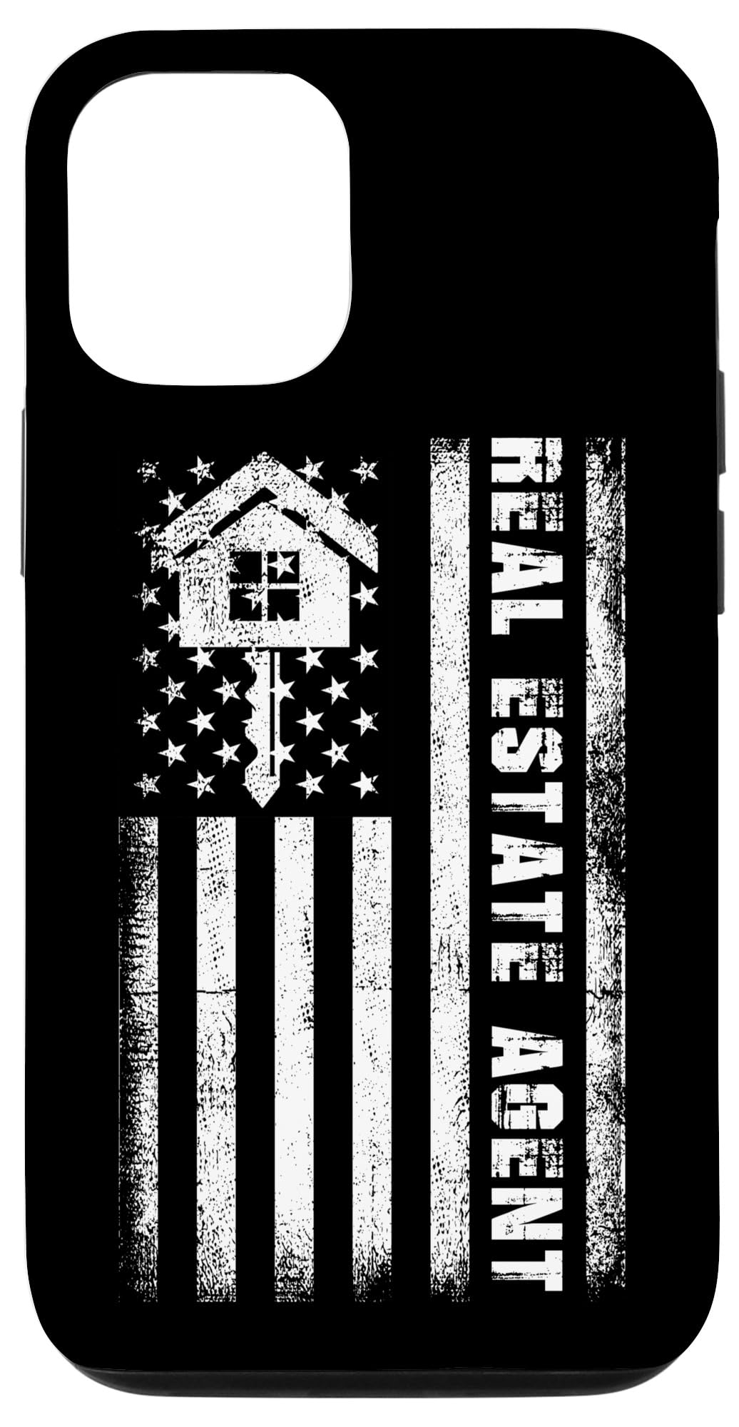 iPhone 12/12 Pro Real Estate Agent USA American Flag Realtor House Property Case