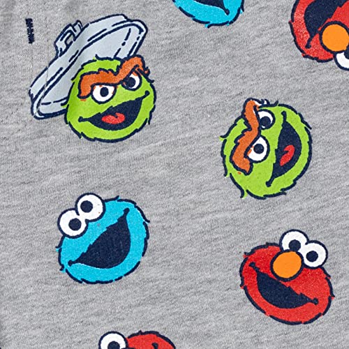 Sesame Street Elmo Grover Oscar The Grouch Baby Boys French Terry 3 Pack Shorts Blue/Grey/Red 24 Months