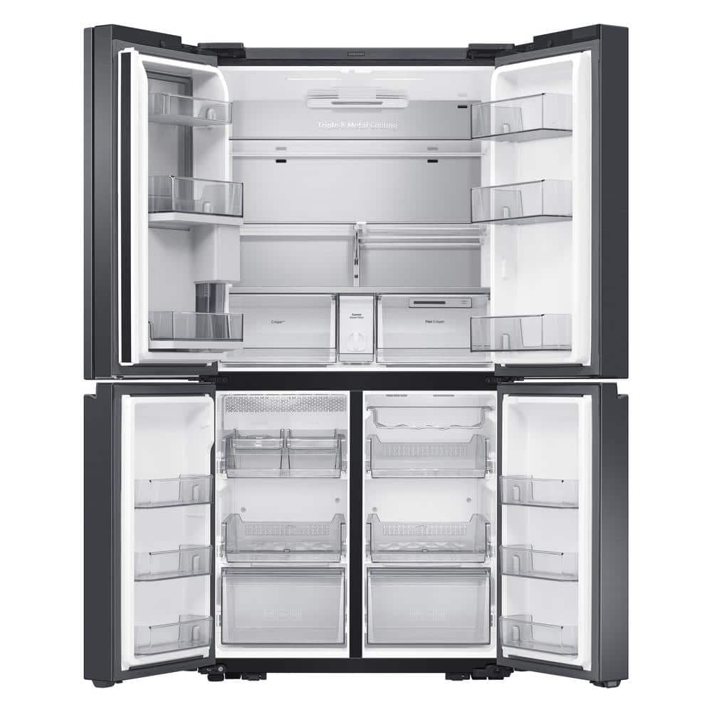 Samsung 28.6 Cu. Ft. Fingerprint Resistant Black Stainless Steel Smart 4-Door Flex Refrigerator Featuring Family Hub With Beverage Center And Dual Ice Maker - RF29A9771SG/AA