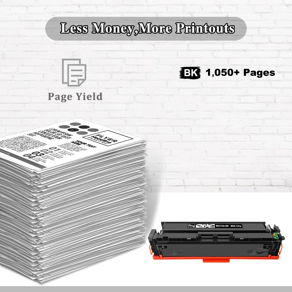 GREENPRINT [with Chip] 215A Compatible Toner Cartridge W2310A Black 1050 Pages for H P Color Laserjet Pro M155a M155nw M155 MFP M182nw M182 M183fw M183 Printers