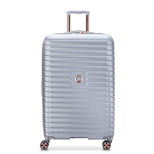 DELSEY PARIS Cruise 3.0 Hardside Expandable Luggage with Spinner Wheels, Platinum, Checked-Large 28 Inch