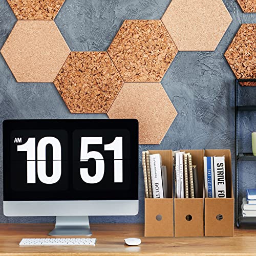 24 Pcs Magazine Holder Magazine File Holder Paper Folder Document Magazine Organizer Desk Magazine Storage Box Cardboard Book Bins for School Office Desk Supplies, 10.6 x 10.2 x 3.5 Inch(Brown)