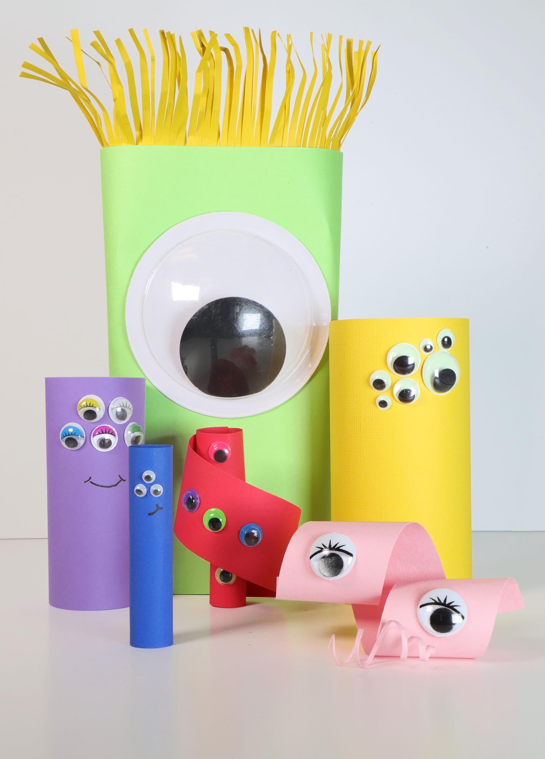 Essentials by Leisure Arts Eyes Paste On Moveable 35mm Black 2pc Googly Eyes, Google Eyes for Crafts, Big Googly Eyes for Crafts, Wiggle Eyes, Craft Eyes