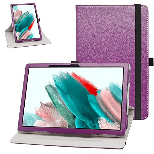 Bige for Galaxy Tab A8 10.5 Case,360 Degree Rotary Stand with [Auto Wake/Sleep] Cover for Samsung Galaxy Tab A8 10.5 inch SM-X207 /X205 /X200 2022 Release Tablet,Purple (10001991-3)