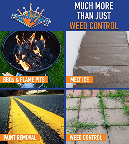 Flame King Propane Torch Kit Heavy Duty Weed Burner 500,000 BTU with 10-FT Hose, 39 inches Long for Weed Burning, Melting Ice and Snow, and Roofing