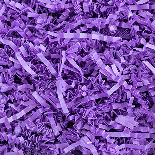 MagicWater Supply Crinkle Cut Paper Shred Filler (1 LB) for Gift Wrapping & Basket Filling - Purple