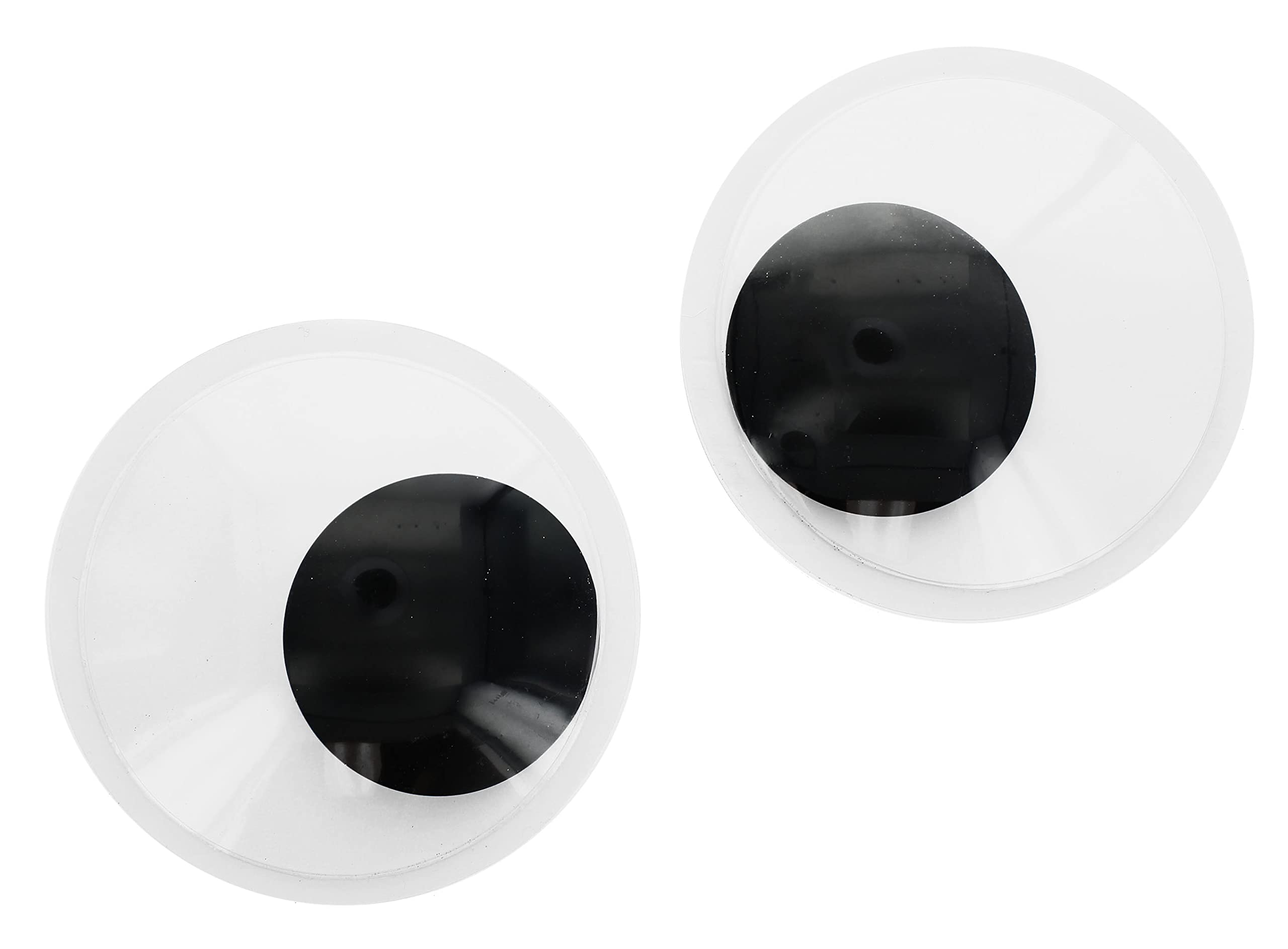 Essentials By Leisure Arts Eyes Sticky Back Moveable 6" 2Pc Googly Eyes, Google Eyes for Crafts, Big Googly for Crafts, Wiggle Eyes, Craft
