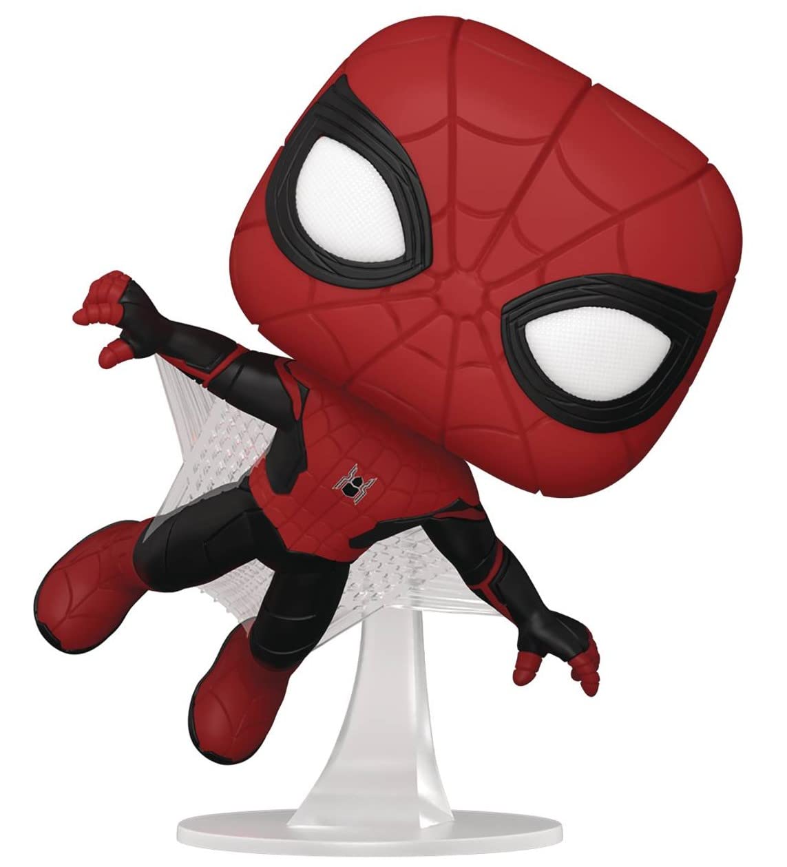 Spider-Man POP Marvel No Way Home in Upgraded Suit Funko Pop! Vinyl Figure (Bundled with Compatible Pop Box Protector Case), Multicolor, 3.75 inches