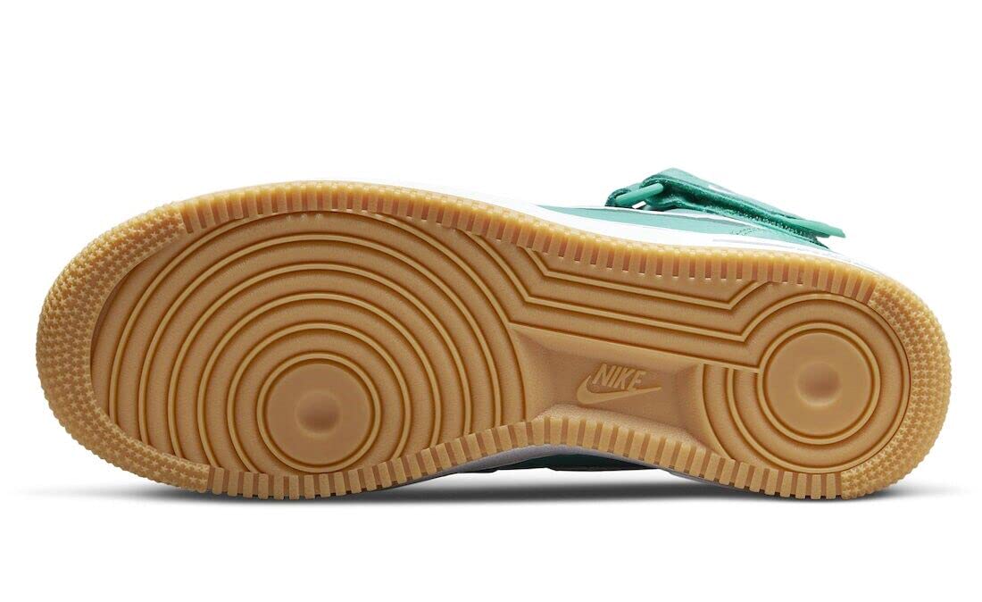 Nike mens Air Force 1 Mid Shoes, Washed Teal/White-gum, 10