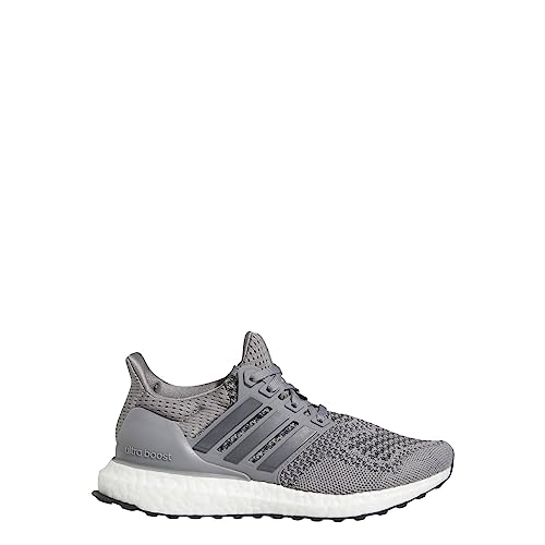 adidas Ultraboost 1.0 Running Shoe, Grey/Grey/Black, 4 US Unisex Big Kid