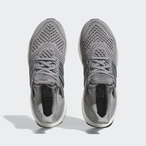 adidas Ultraboost 1.0 Running Shoe, Grey/Grey/Black, 4 US Unisex Big Kid