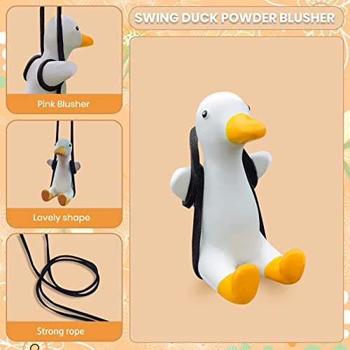 Swing Duck Car Hanging Ornament Cute Decoration Pendant Rearview Mirror Accessories Aesthetic Gadgets Keychain Dice Stuff Teens Car Interior Dashboard Decor Women View Things Truck (Cute Duck)