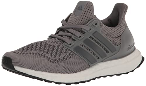 adidas Ultraboost 1.0 Running Shoe, Grey/Grey/Black, 4 US Unisex Big Kid