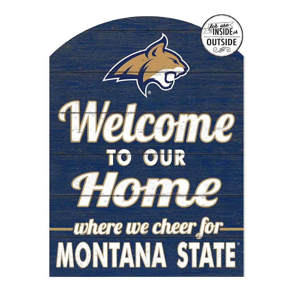 KH Sports Fan Montana State Fighting Bobcats 16"x22" Indoor Outdoor Marquee Sign, One Size, Multi