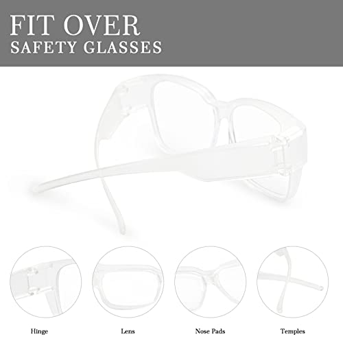 OPTOFENDY Fit over Blue Light Blocking Glasses, Large Anti Blue Light Glasses Fit over Prescription Glasses for Men Women