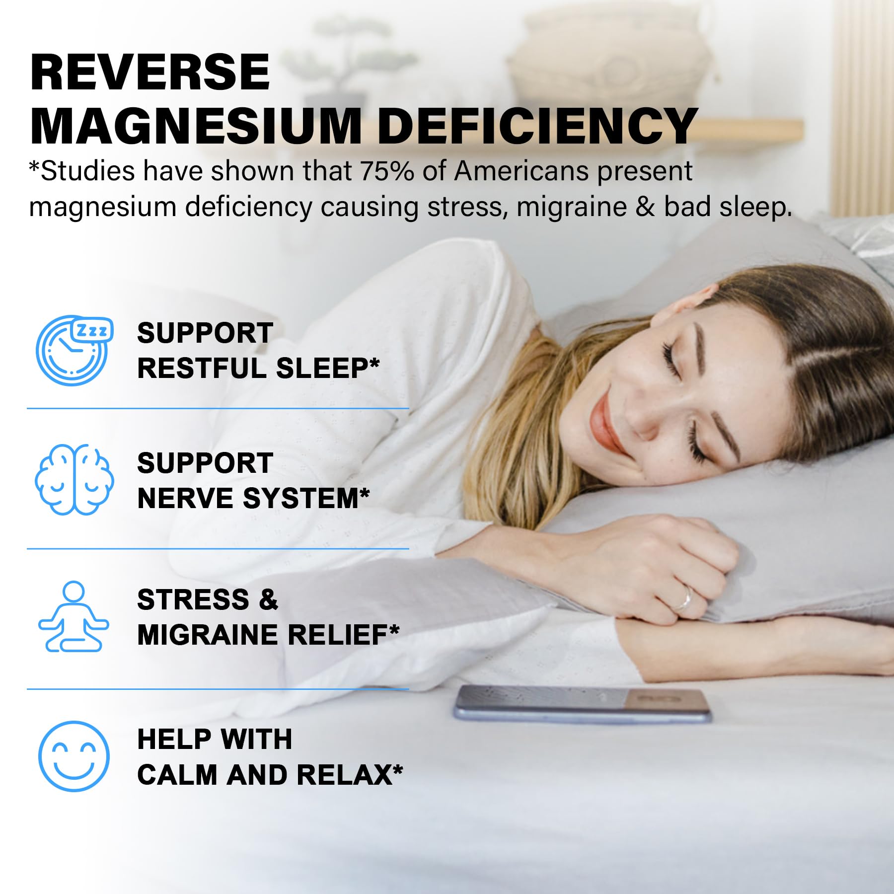 Magnesium Complex Supplement 8 Forms, 500mg Magnesium Glycinate, Malate, Citrate, High Absorption Mg for Calm, Sleep, Mood & Healthy Muscle, Pack of 2, Total 120 Vegan Capsules