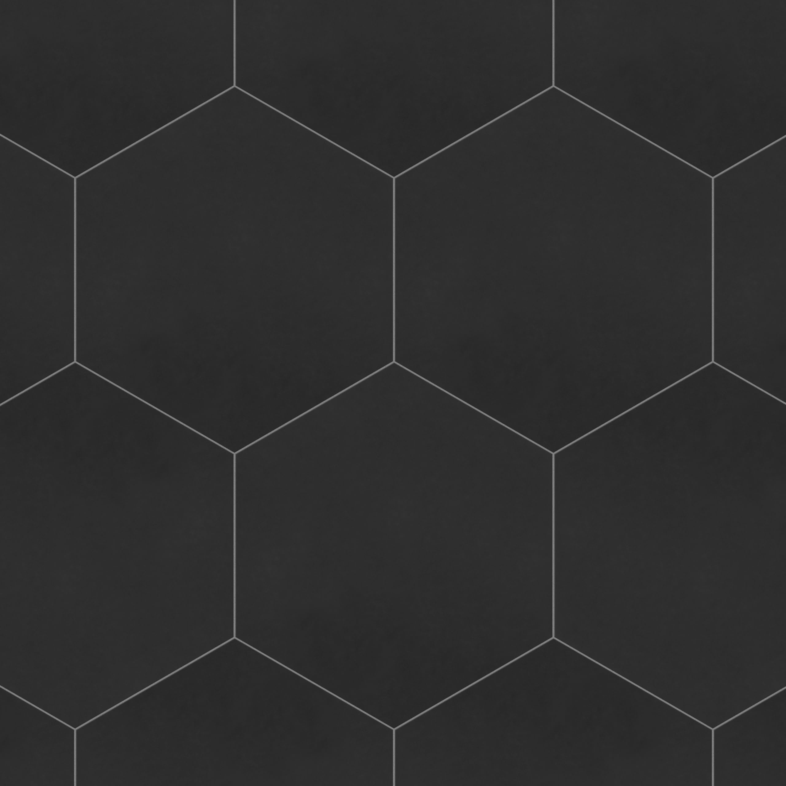 Merola Tile Apini Hex Matte Black 9-1/8" x 10-1/2" Porcelain Floor and Wall Tile