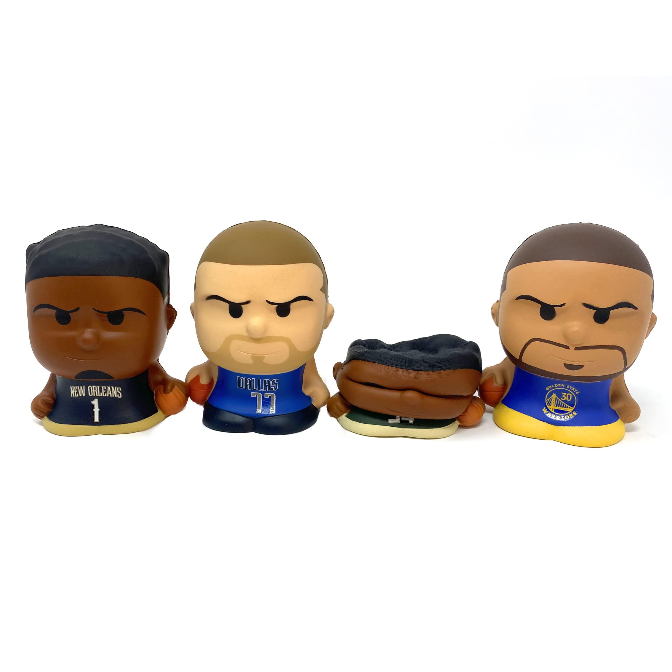 Party Animal Jumbo Squeezy Surprise! One (1) Giant Capsule SqueezyMates NBA Figure, Multi, 5'' Tall