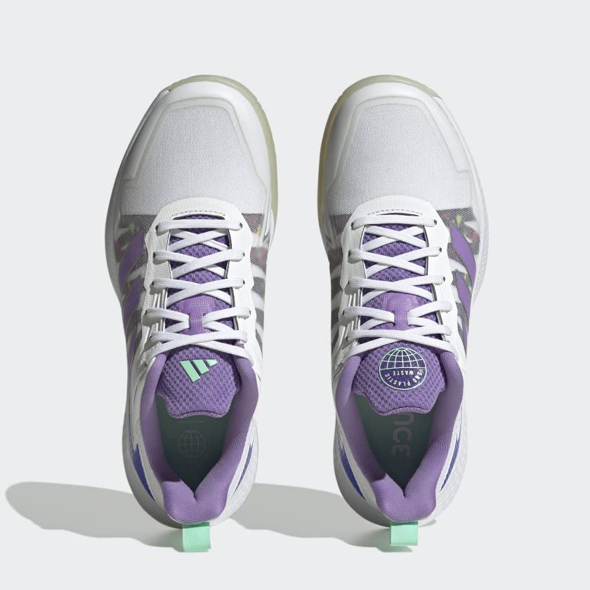 adidas Women's Defiant Speed Sneaker, White/Violet Fusion/Lucid Blue, 8.5