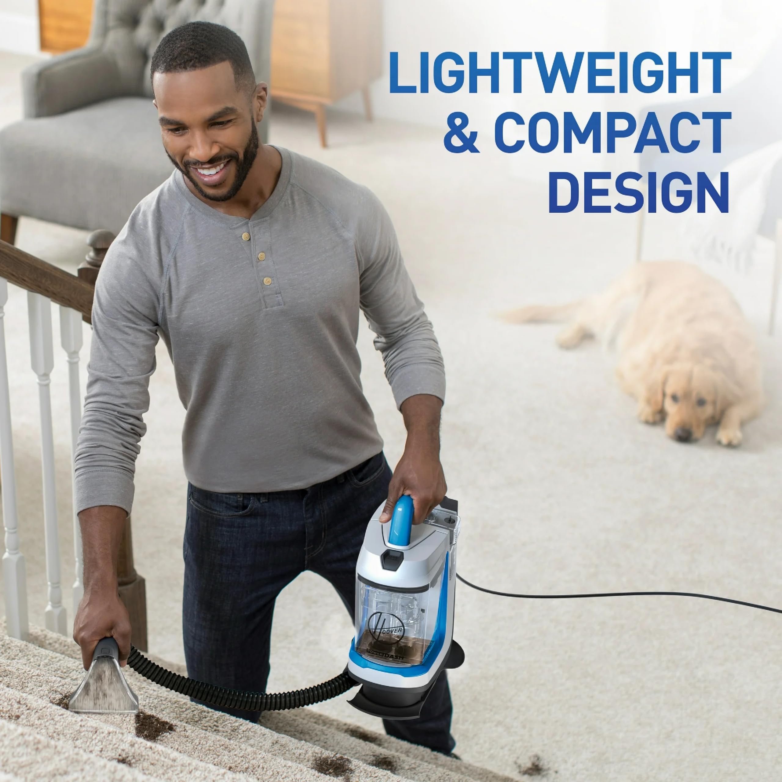 Hoover CleanSlate XL Deep Cleaning Carpet + Upholstery Spot Cleaner Machine with Specialized Tools, Permanent Stain Remover, Pair with Hoover Portable Spot Cleaner Solution