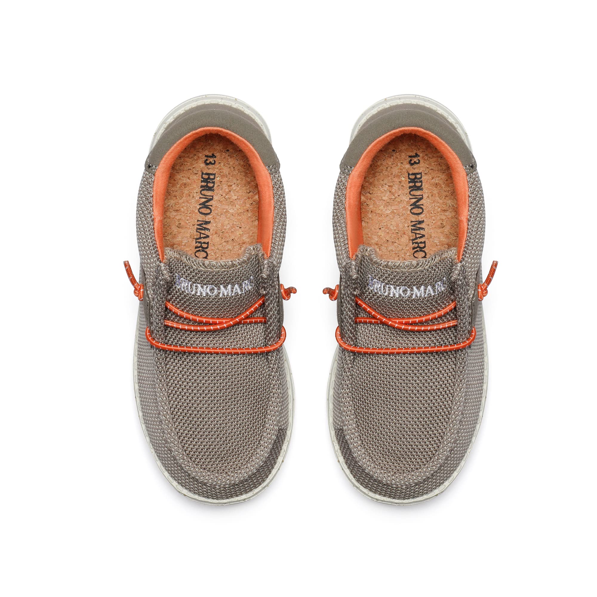 Bruno Marc Boys Slip-On Casual Comfortable Lightweight Loafer Shoes, Khaki - 12 Little Kid (SBLS2213K)