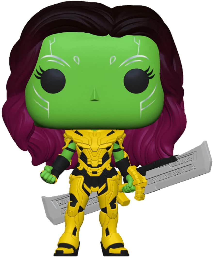 POP Marvel: What If? - Gamora with Blade of Thanos Funko Pop! Vinyl Figure (Bundled with Compatible Pop Box Protector Case), 3.75 inches