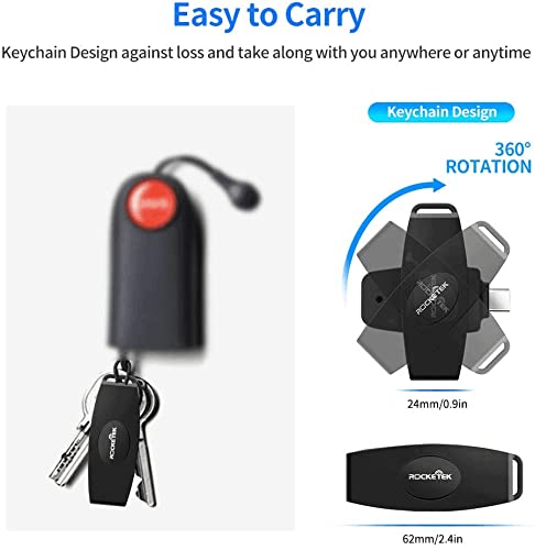 MTAKYI Portable Type C CAC Smart Card Reader, USB C DOD Military Common Access Card Card Reader, Credit Card Reader Compatible with Android Phones/Mac Book/i Mac/Laptop/Tablet or Other Type C Devices
