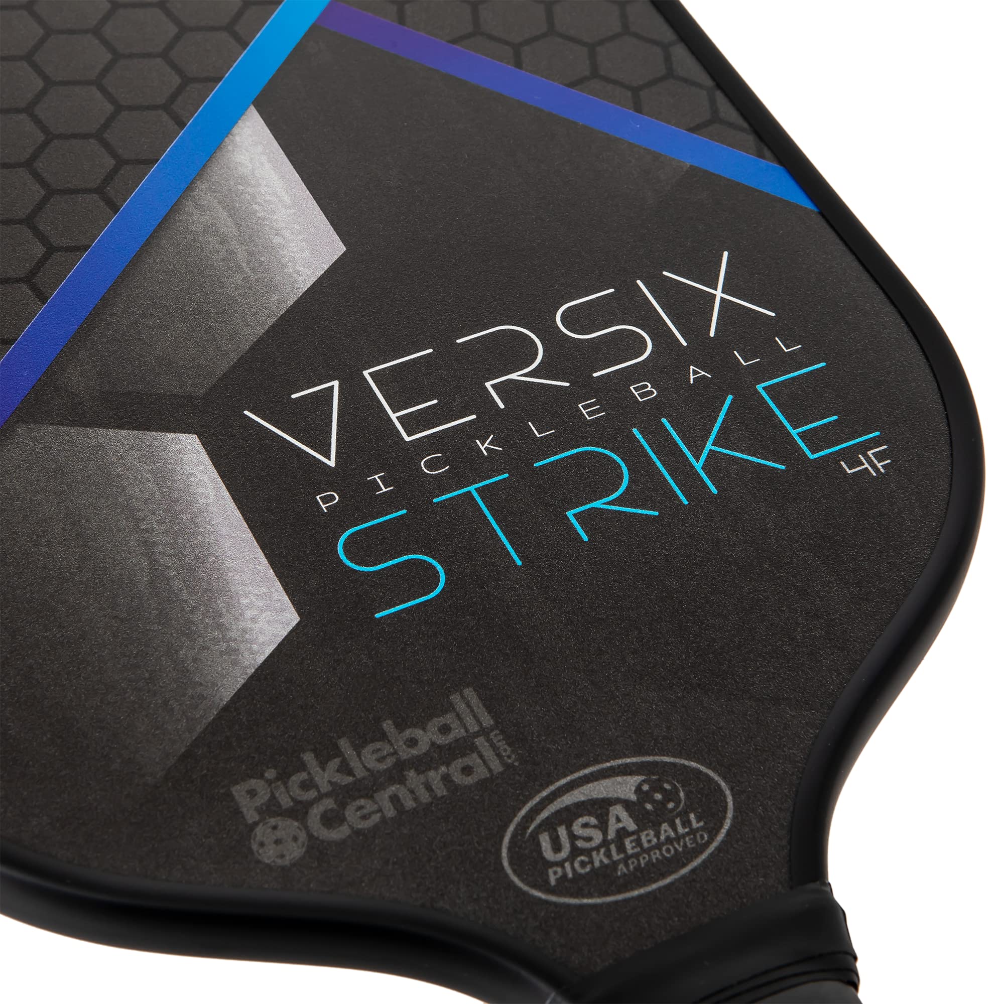 VERSIX Strike 4F Composite Pickleball Bundle for 4 Players (4 Composite Paddles + 4 Outdoor Pickleballs+ Drawstring Bag)