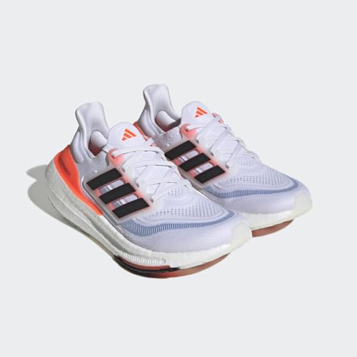 adidas Women’s Ultraboost Light Running Shoes (Ultraboost 23), White/Black/Solar Red, 9.5