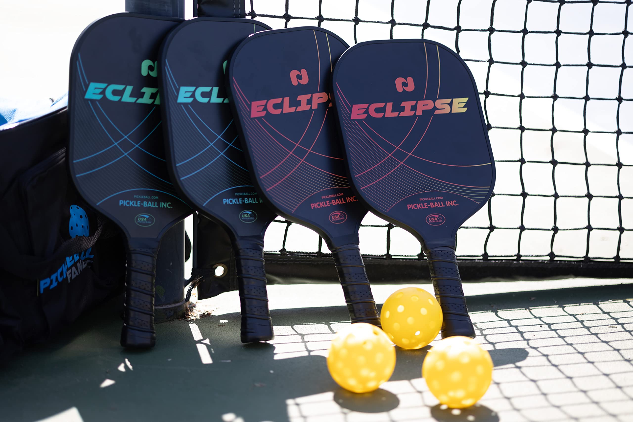 VERSIX Strike 4F Composite Pickleball Bundle for 4 Players (4 Composite Paddles + 4 Outdoor Pickleballs+ Drawstring Bag)