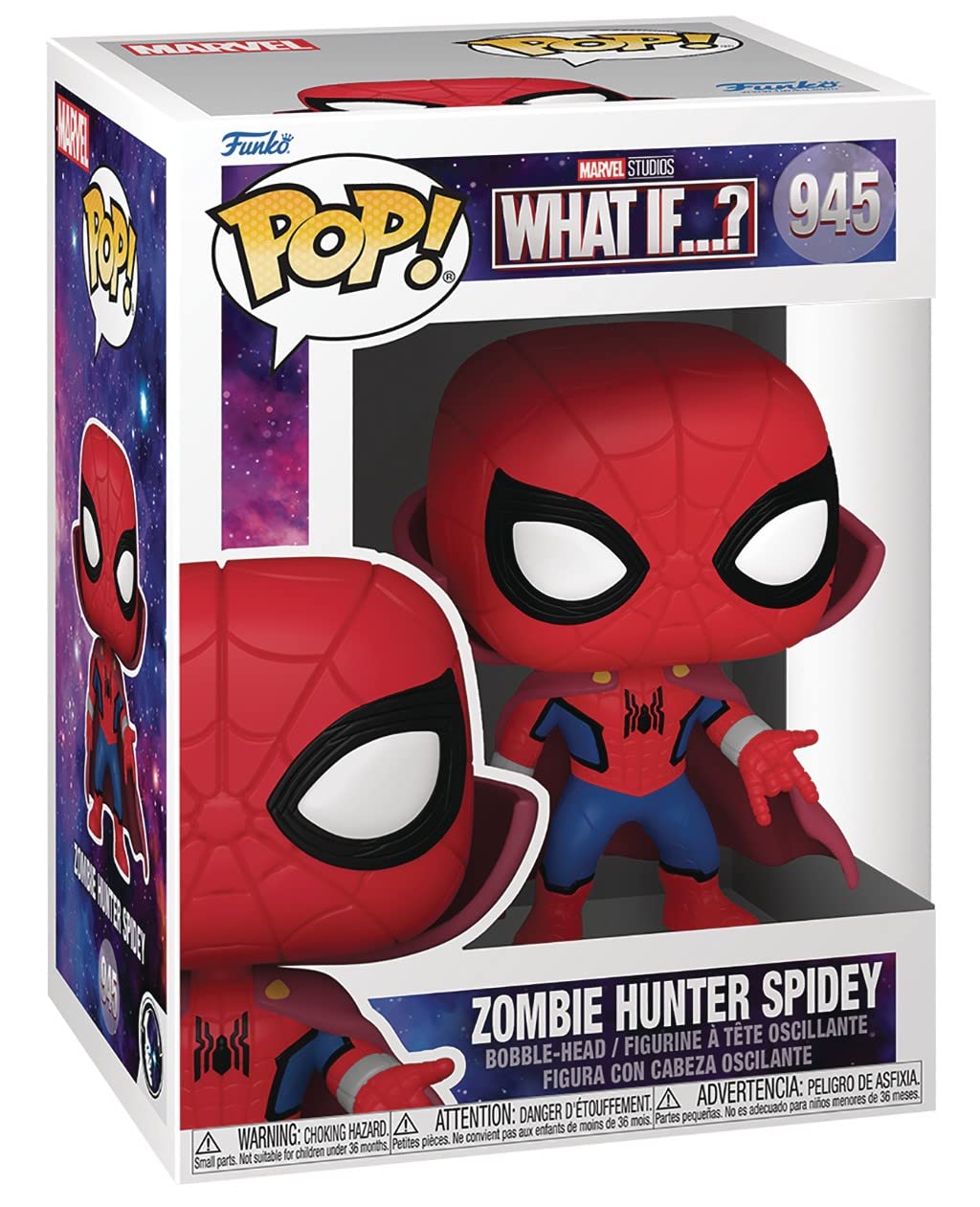 Spider-Man POP Marvel: What If? - Zombie Hunter Funko Pop! Vinyl Figure (Bundled with Compatible Pop Box Protector Case), Multicolor, 3.75 inches