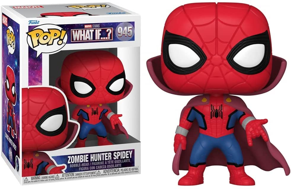 Spider-Man POP Marvel: What If? - Zombie Hunter Funko Pop! Vinyl Figure (Bundled with Compatible Pop Box Protector Case), Multicolor, 3.75 inches