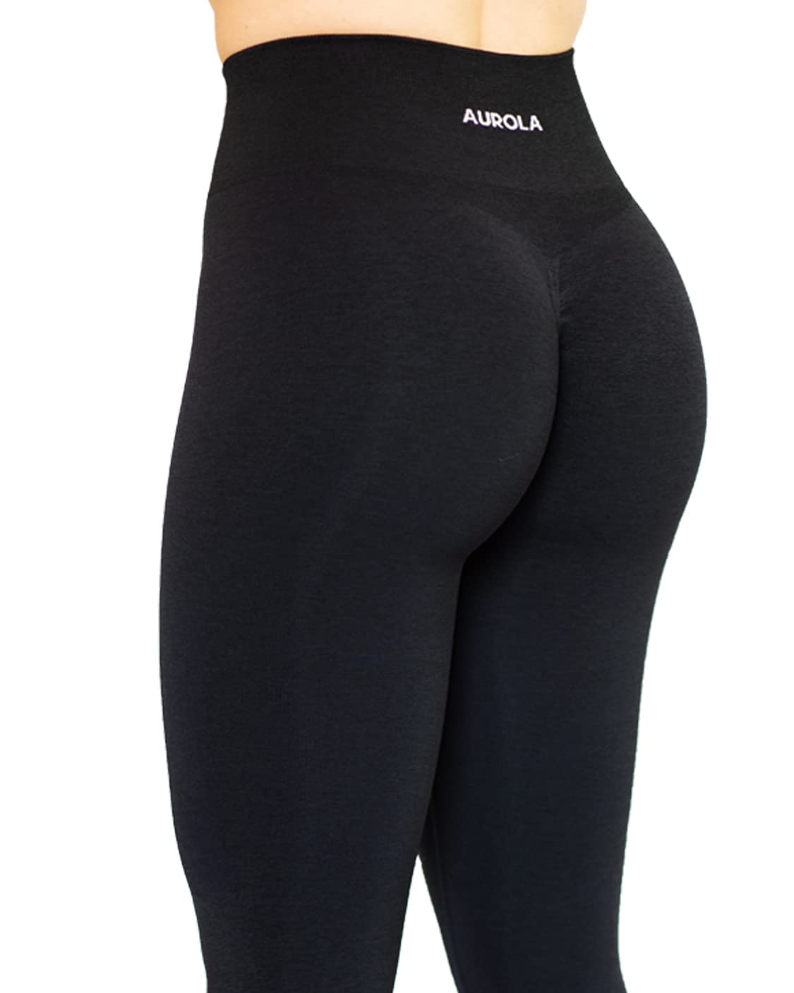 Workout Legging for Women Seamless Scrunch Yoga Pants 7/8 Tummy Control Running for Fitness Sport Active Ankle Legging-25'' (S, Black)