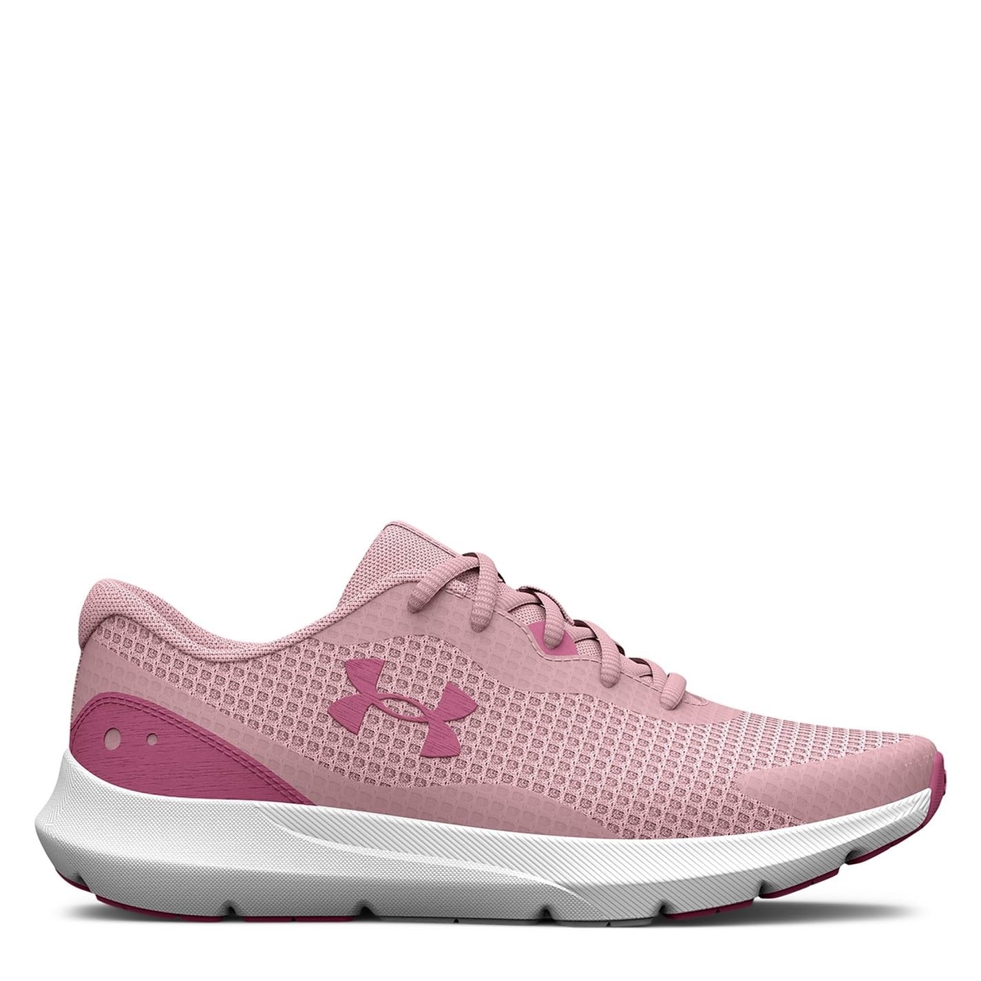Under Armour Women's Surge 3 Sneaker, (603) Prime Pink/Prime Pink/Pace Pink, 9