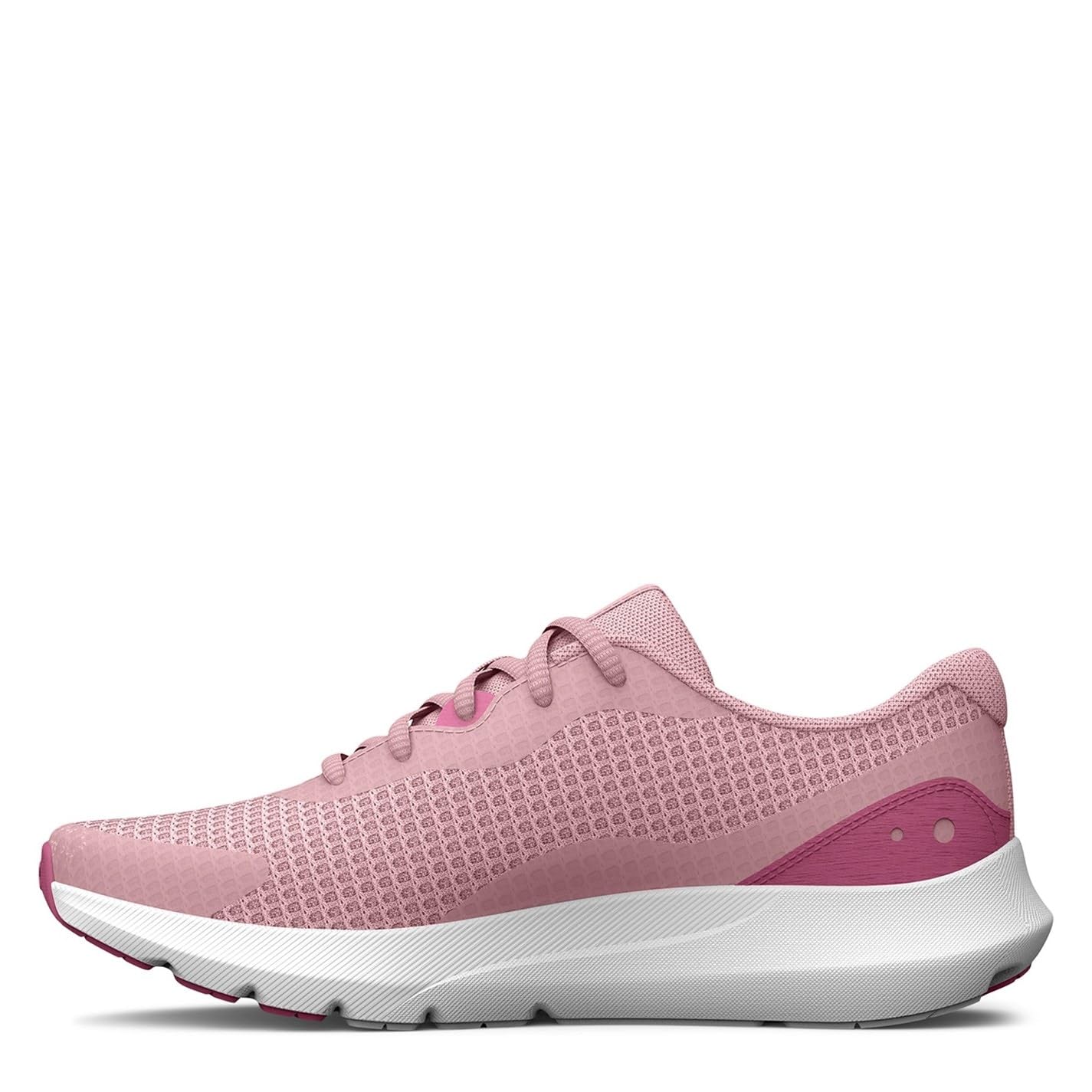 Under Armour Women's Surge 3 Sneaker, (603) Prime Pink/Prime Pink/Pace Pink, 9
