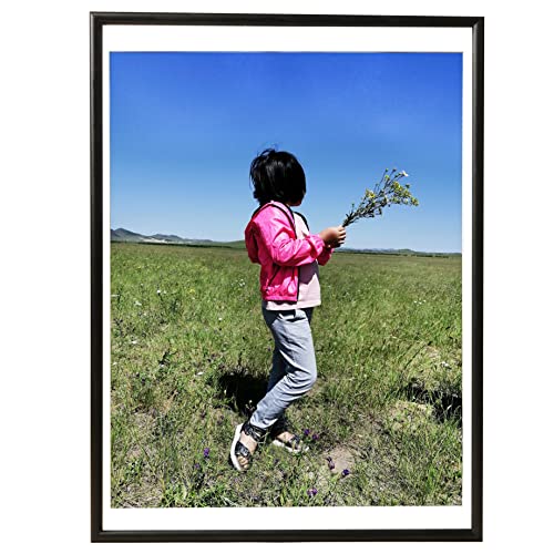 12x16 Poster Frame, Metal Aluminium Picture Frame, Display Pictures 12x16 Large Gallery Sign Photo Frame,Black,1Pack