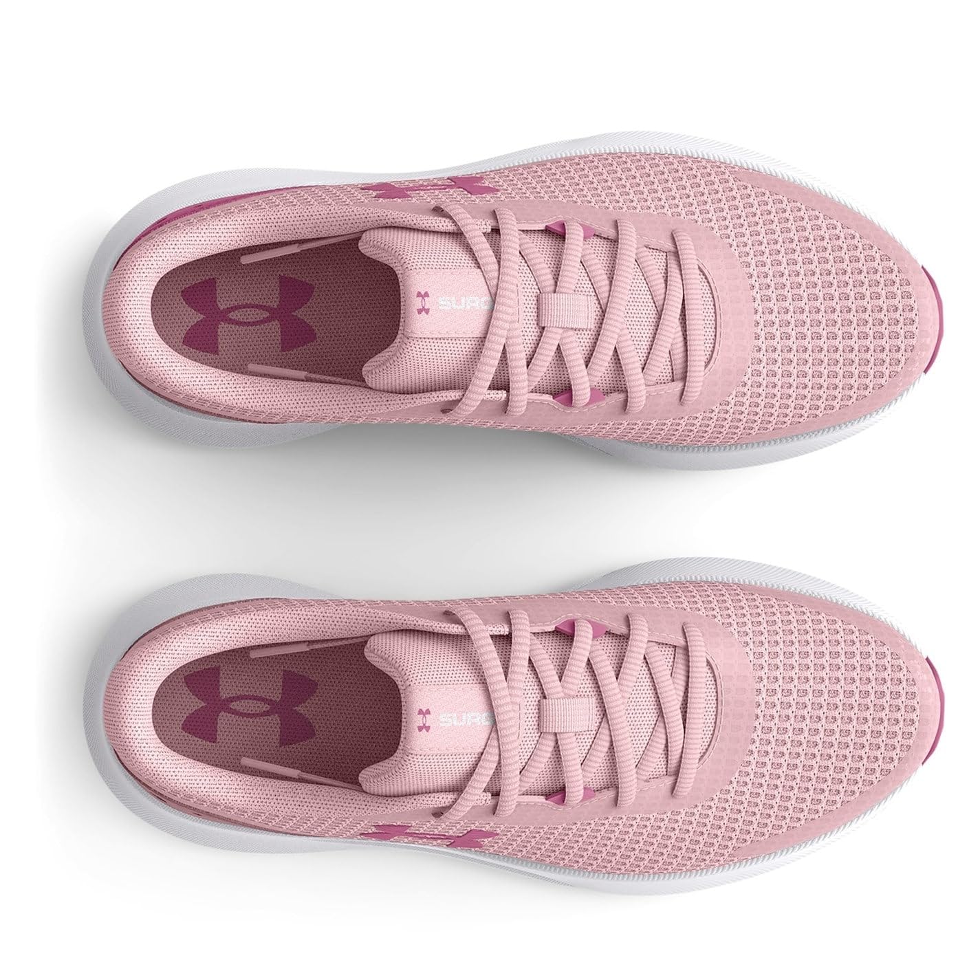 Under Armour Women's Surge 3 Sneaker, (603) Prime Pink/Prime Pink/Pace Pink, 9