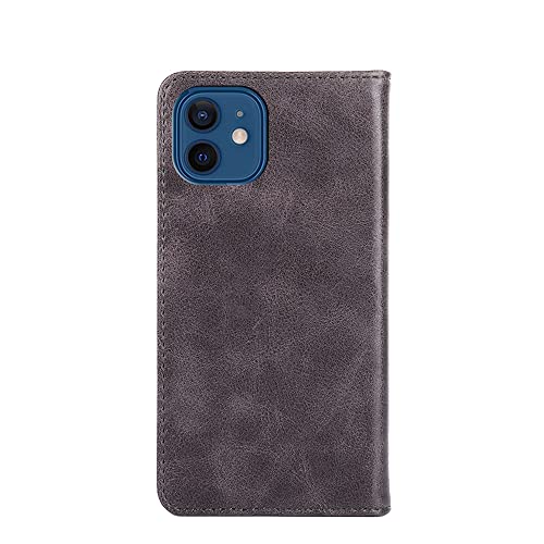Fansipro Wallet Folio Case for Oppo Reno 2 F, Premium PU Leather Slim Fit Cover for Reno 2 F, 3 Card Slots, Align Cutouts, Gray